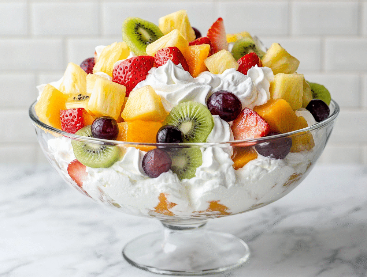 Fruit Salad with Whipped Cream Recipe