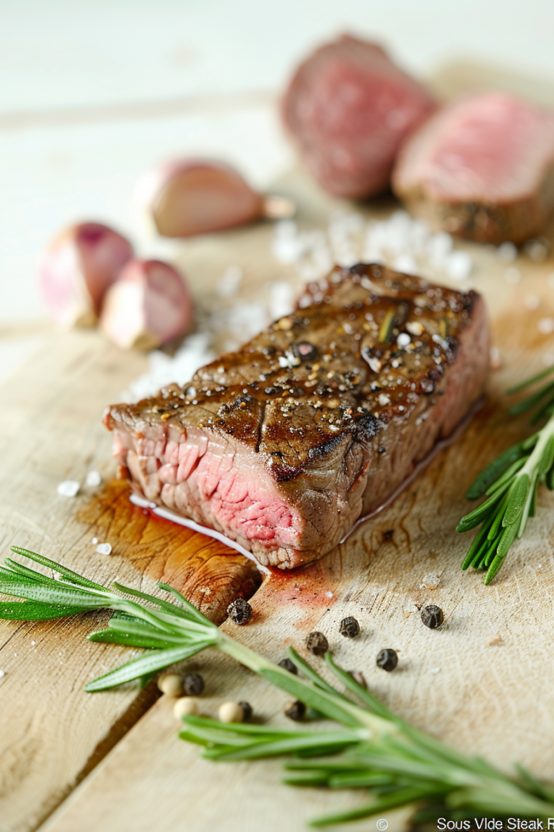 Sous Vide Steak Recipe "With Pickled Green Tomato Salsa"