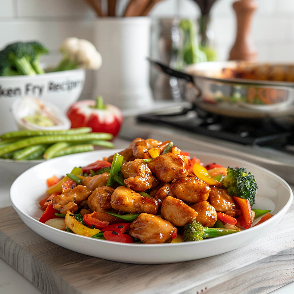 Chicken Stir Fry Recipe {Volcano of Flavours}