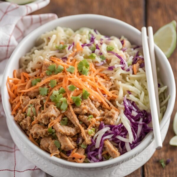 Egg Roll in A Bowl with Coleslaw Mix Recipe