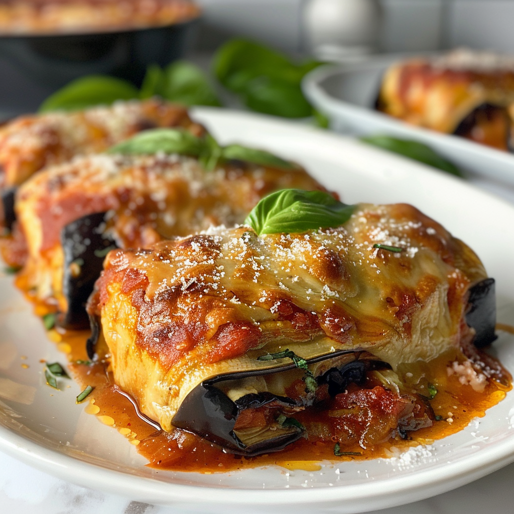 Eggplant Rollatini Recipe: Baked And Cheesy