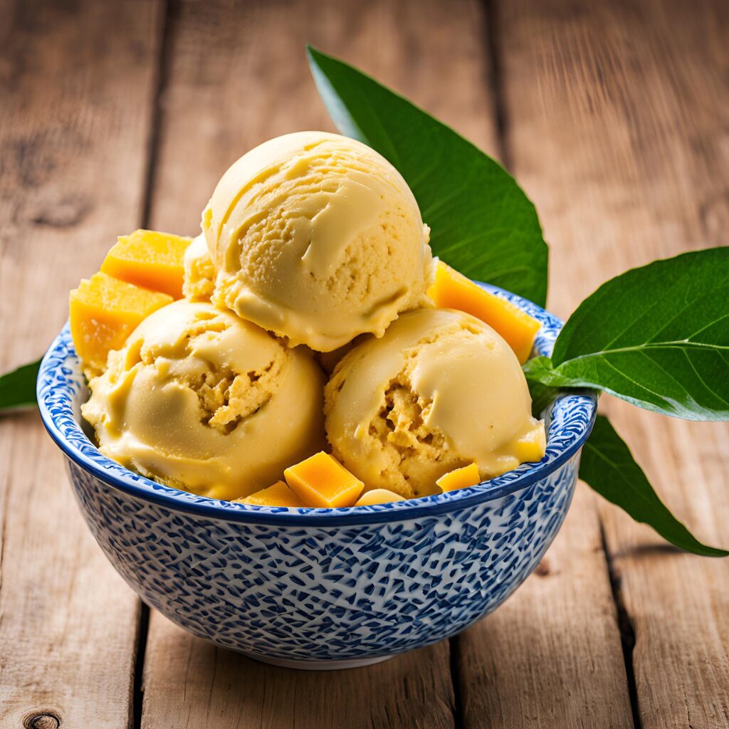 Mango Ice Cream Recipe [Creamy Scoopable Treat]