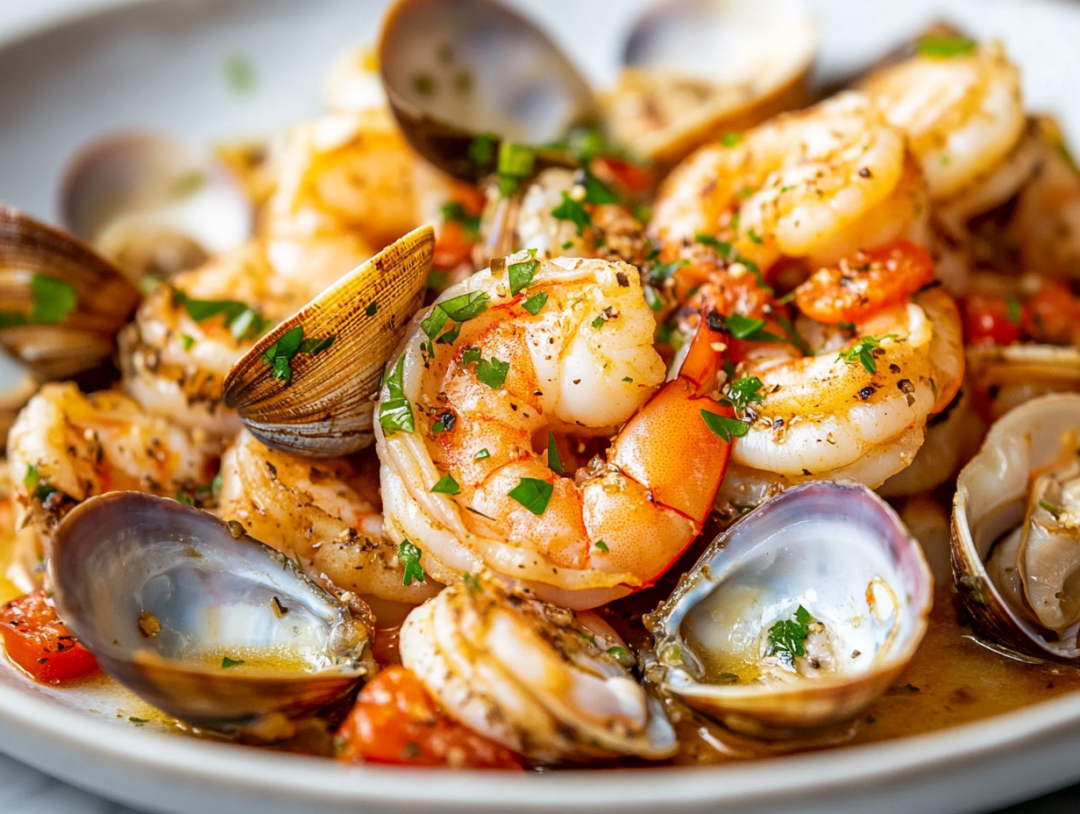 Wild Gulf Shrimp with Clams Recipe