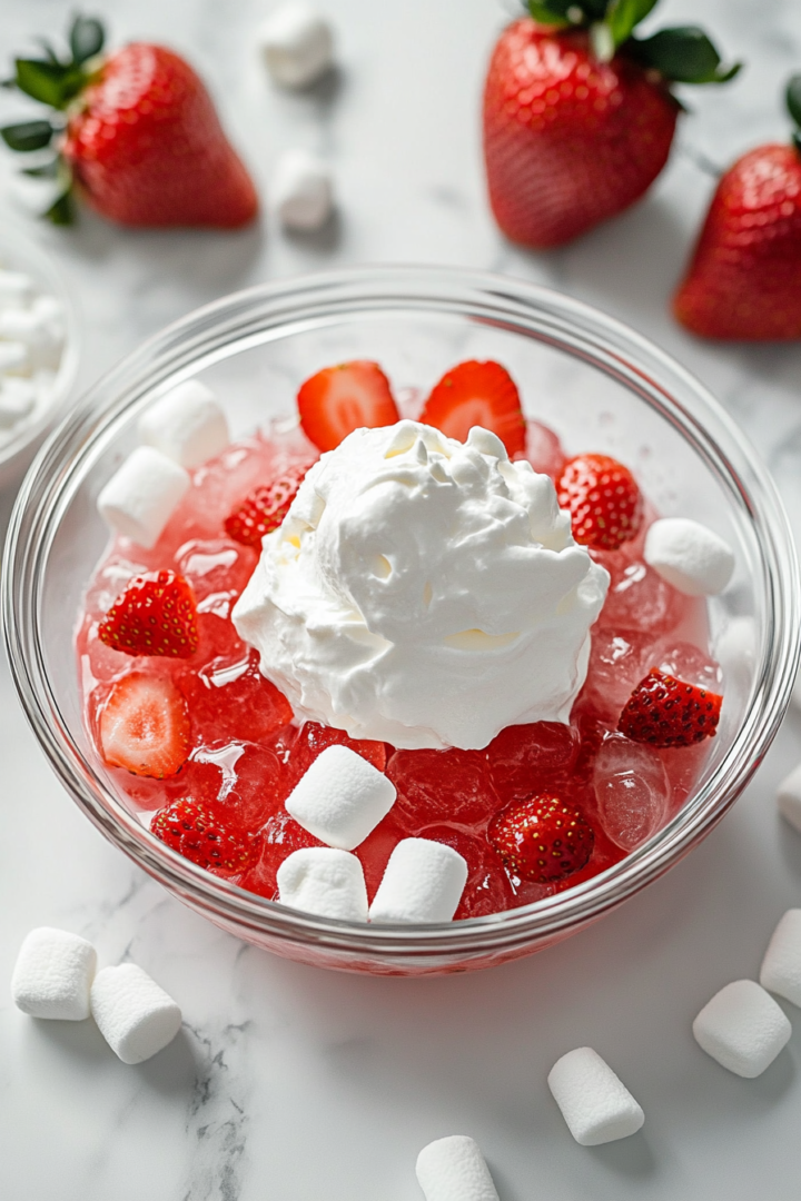 Valentine Strawberry Jello Salad Recipe