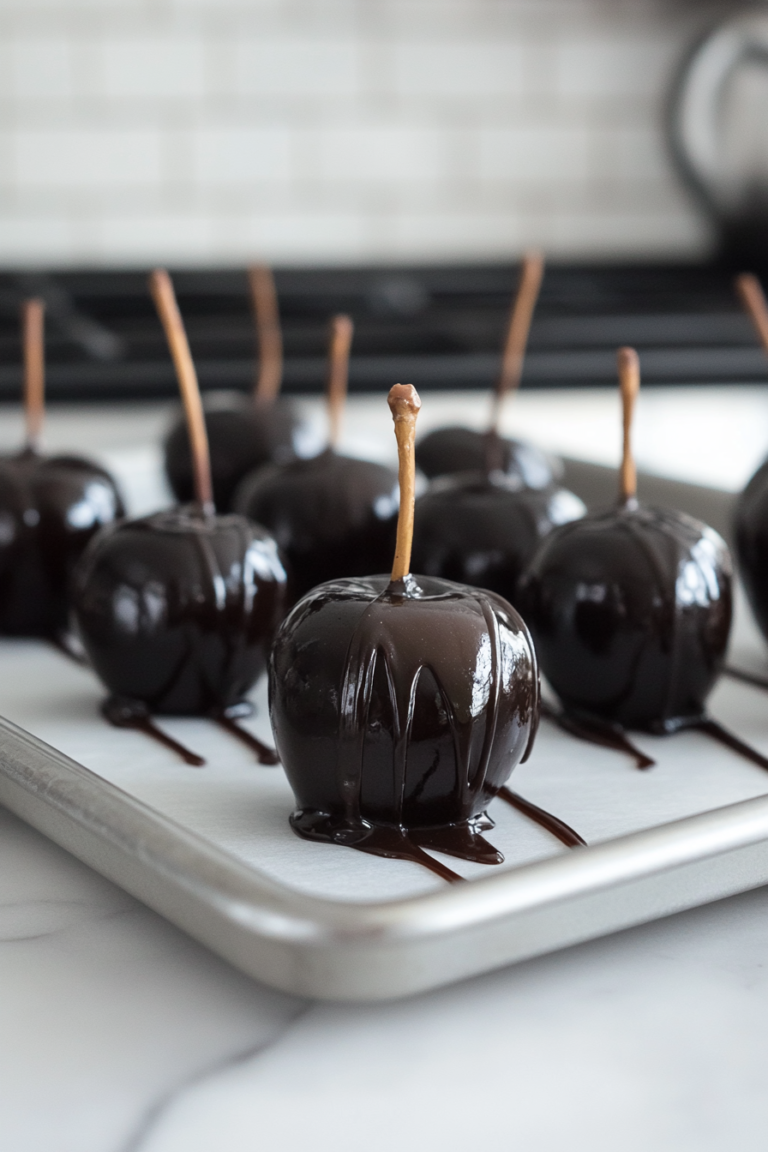 Halloween Poison Toffee Apples Recipe