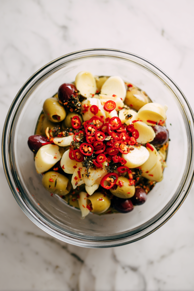 Crispy Olives With Calabrian Chile Sauce Recipe!