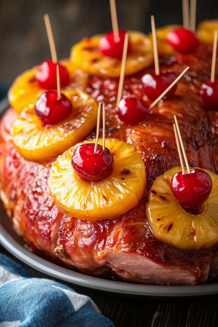 Pineapple Honey-glazed Ham Recipe