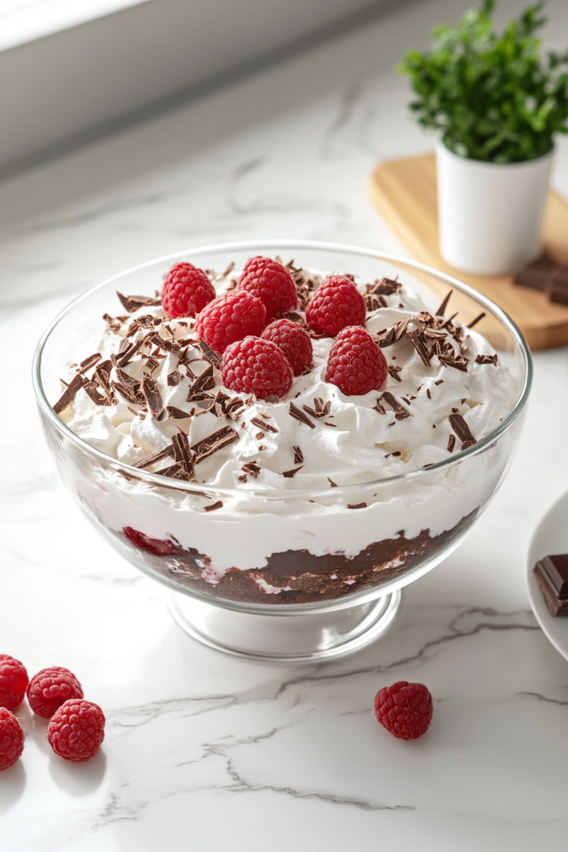 Christmas Chocolate Raspberry Trifle Recipe