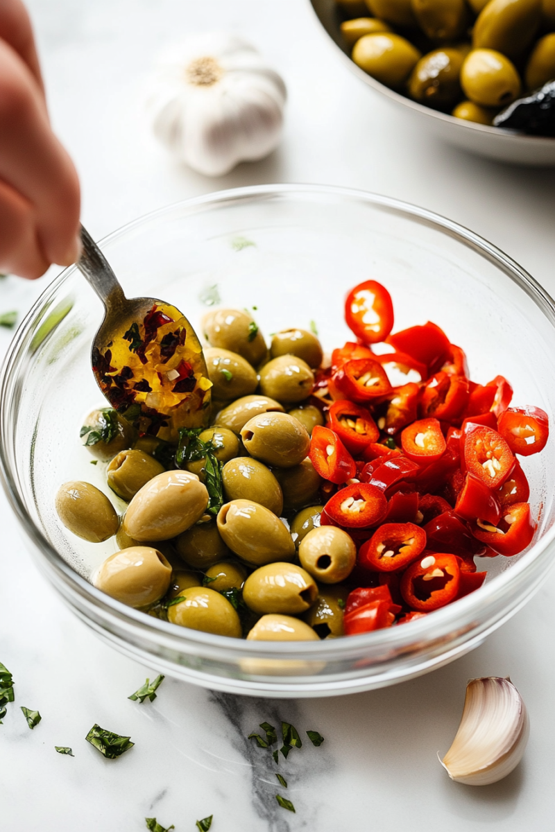 Crispy Olives With Calabrian Chile Sauce Recipe