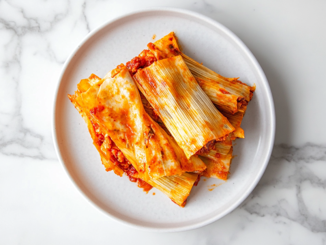 Christmas Red Chili Pork Tamales
