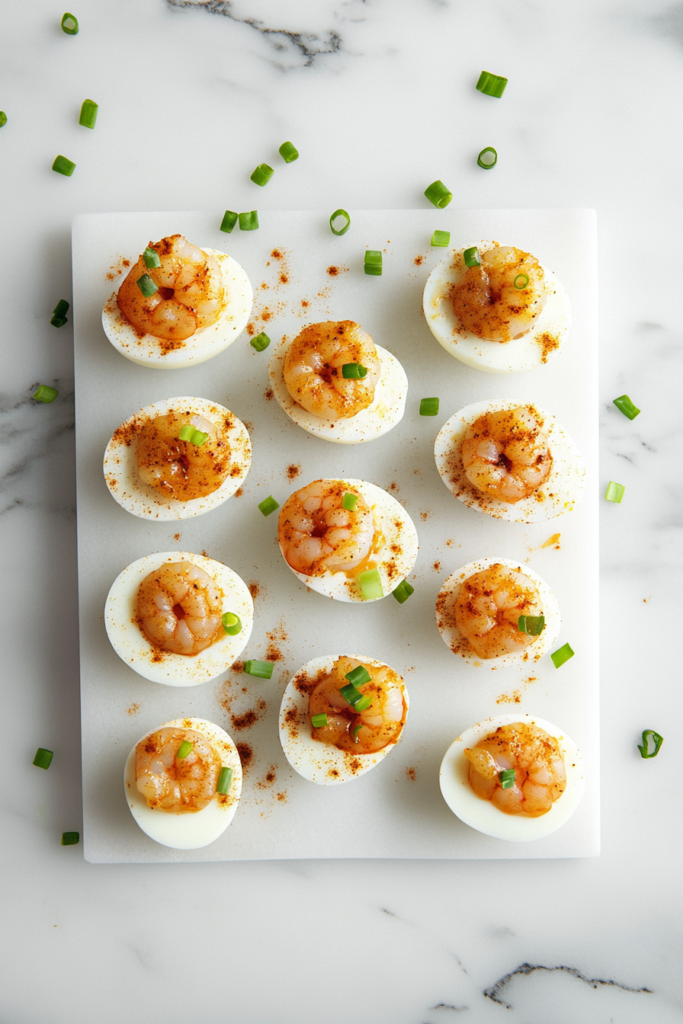 Cajun Shrimp Deviled Eggs Recipe