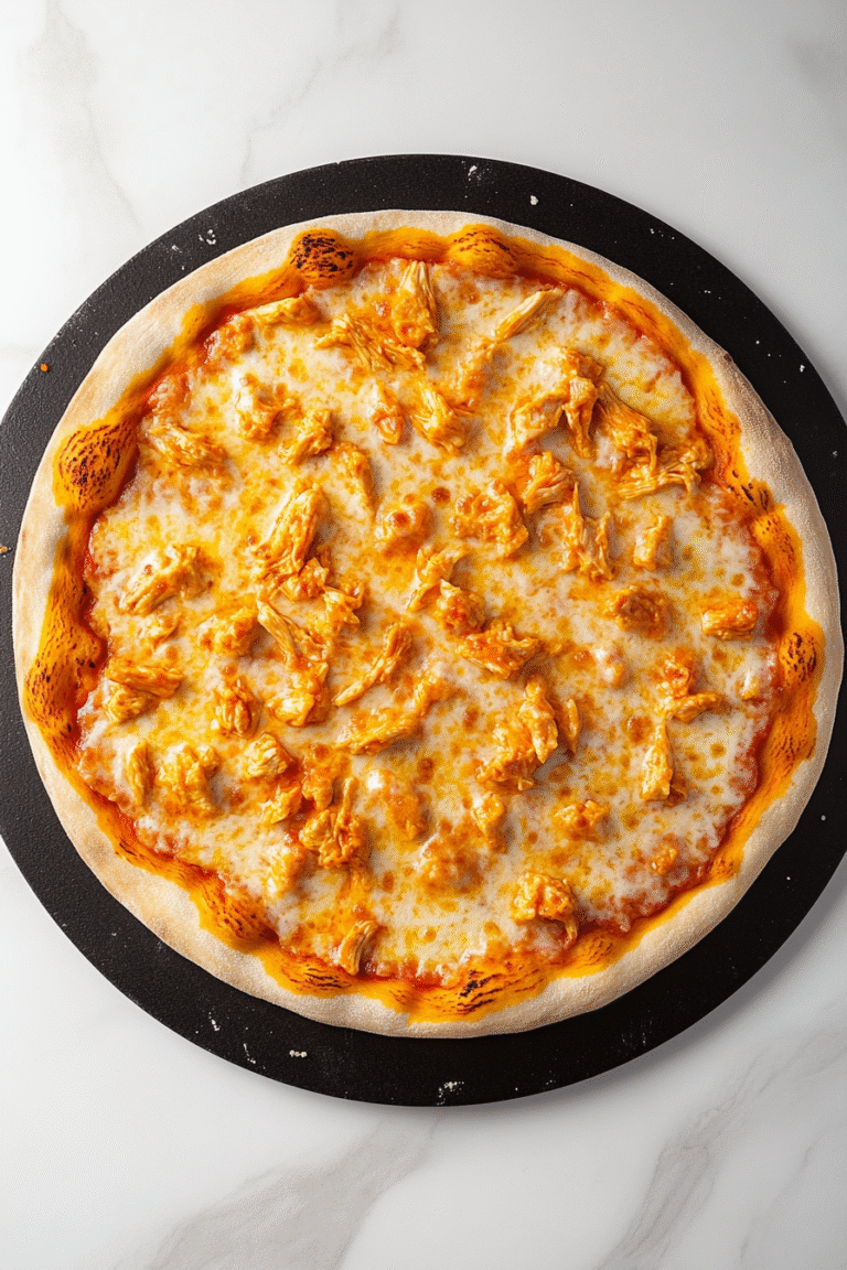 Easy Buffalo Chicken Pizza in 25 Minutes!