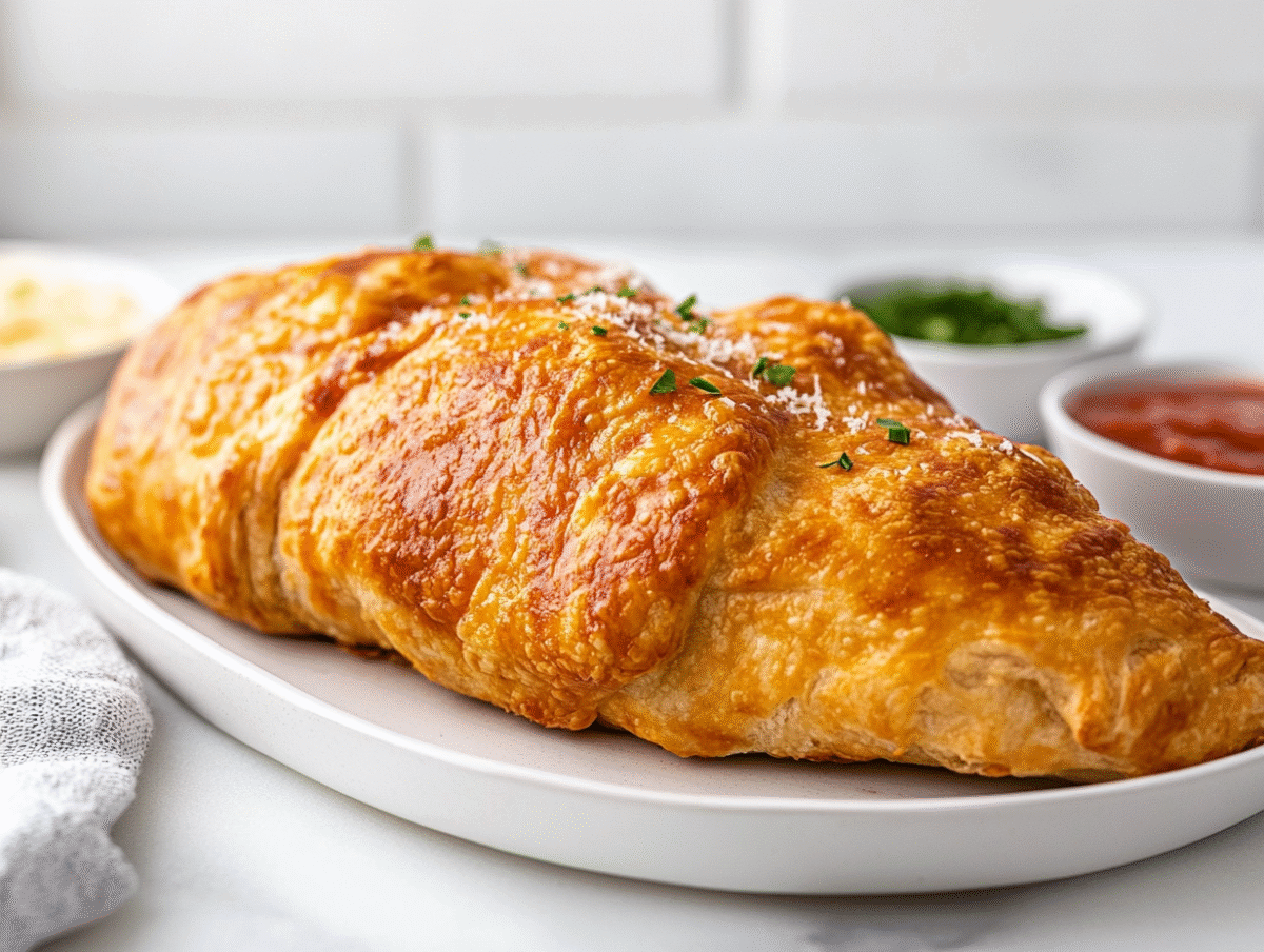 Best Chicken Calzone Recipe in 40 Minutes!