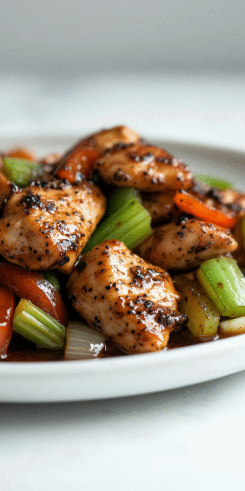 Easy and Quick Black Pepper Chicken in 30 Minutes!
