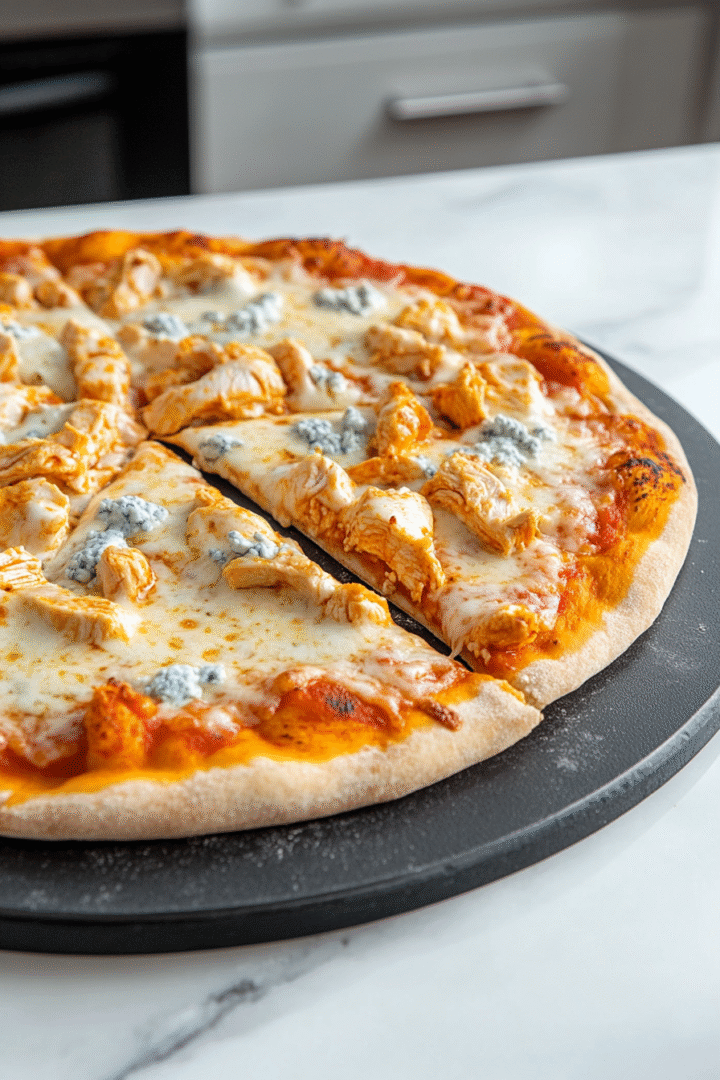 Easy Buffalo Chicken Pizza in 25 Minutes!