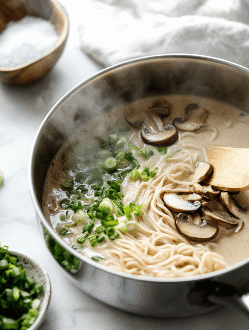 Comfort in a Bowl: Creamy Mushroom Ramen in 20 Minutes