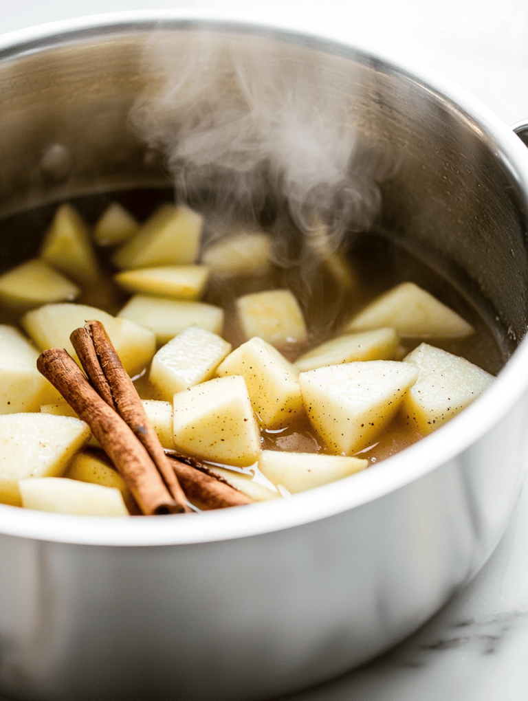 Spiced Cinnamon Apple Simmer: A Cozy Autumn Symphony
