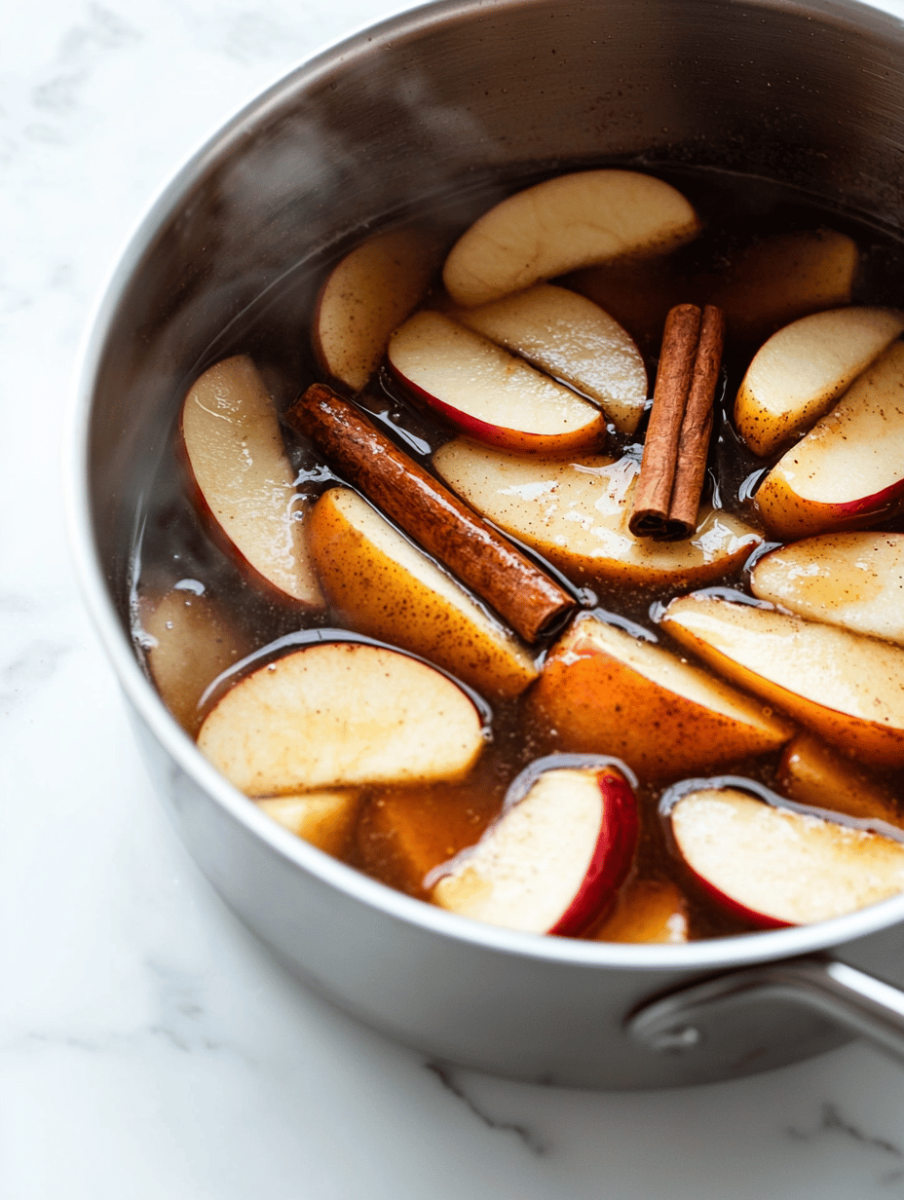 Spiced Cinnamon Apple Simmer: A Cozy Autumn Symphony