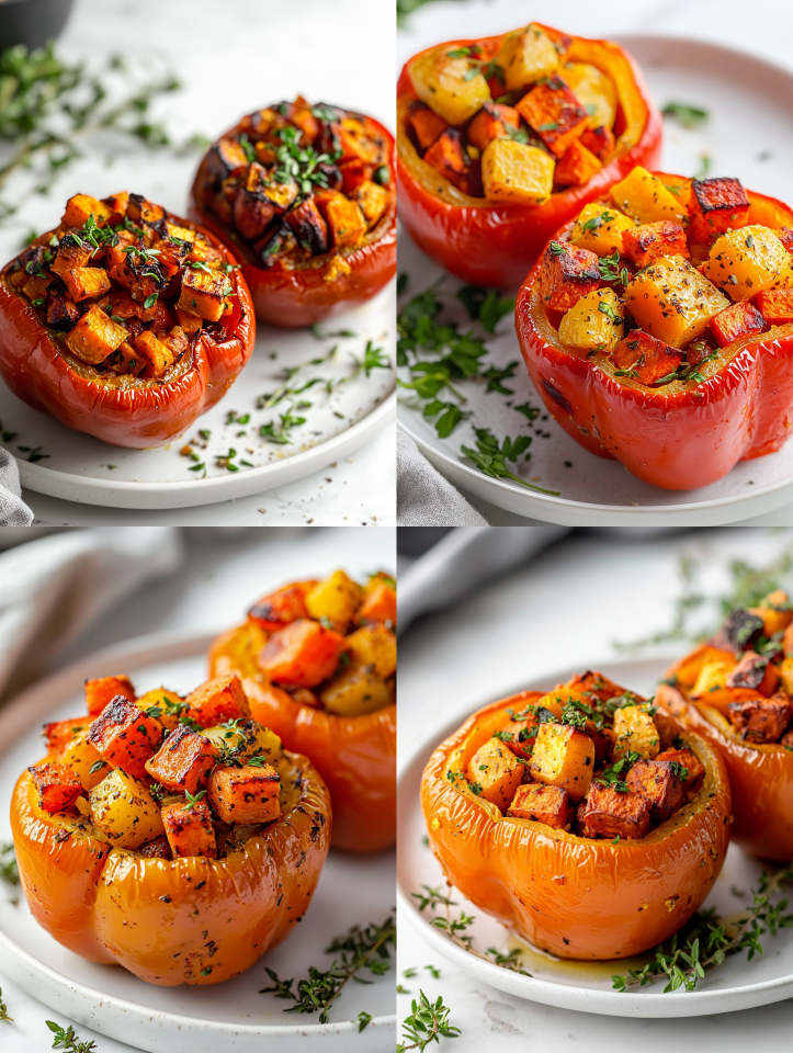 Autumn’s Hidden Treasure: Stuffed Bell Peppers with Fall Vegetables
