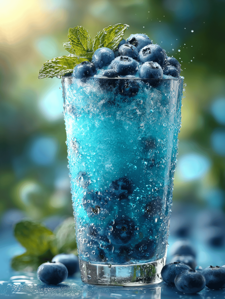Bright Blue Bliss: The Everything-You-Need Blueberry Slushie