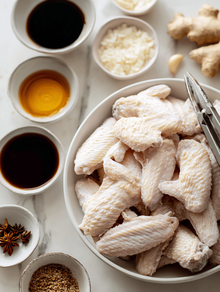 Halloween Bat Wings (Soy Sauce Chicken Wings) — A Dark, Savory Feast to ...