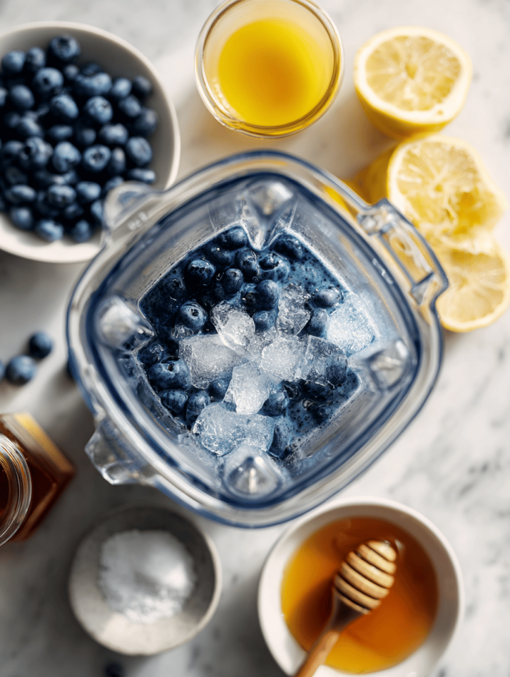 Bright Blue Bliss: The Everything-You-Need Blueberry Slushie