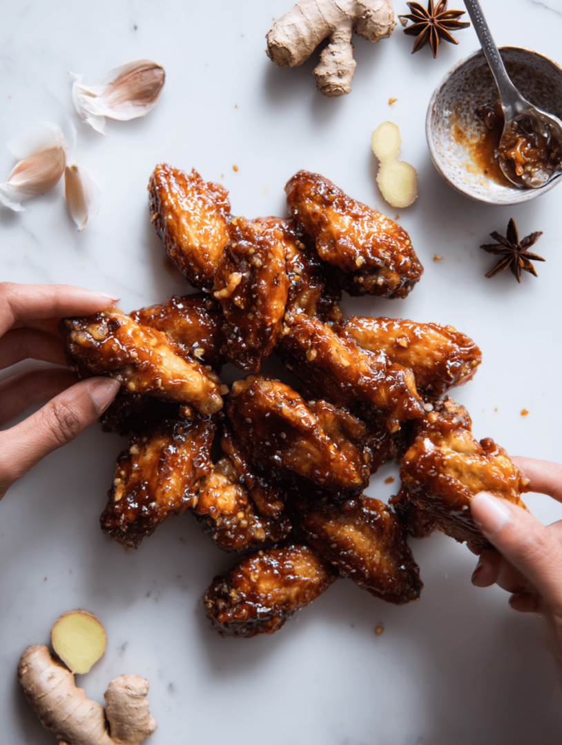 Halloween Bat Wings (Soy Sauce Chicken Wings) — A Dark, Savory Feast to ...