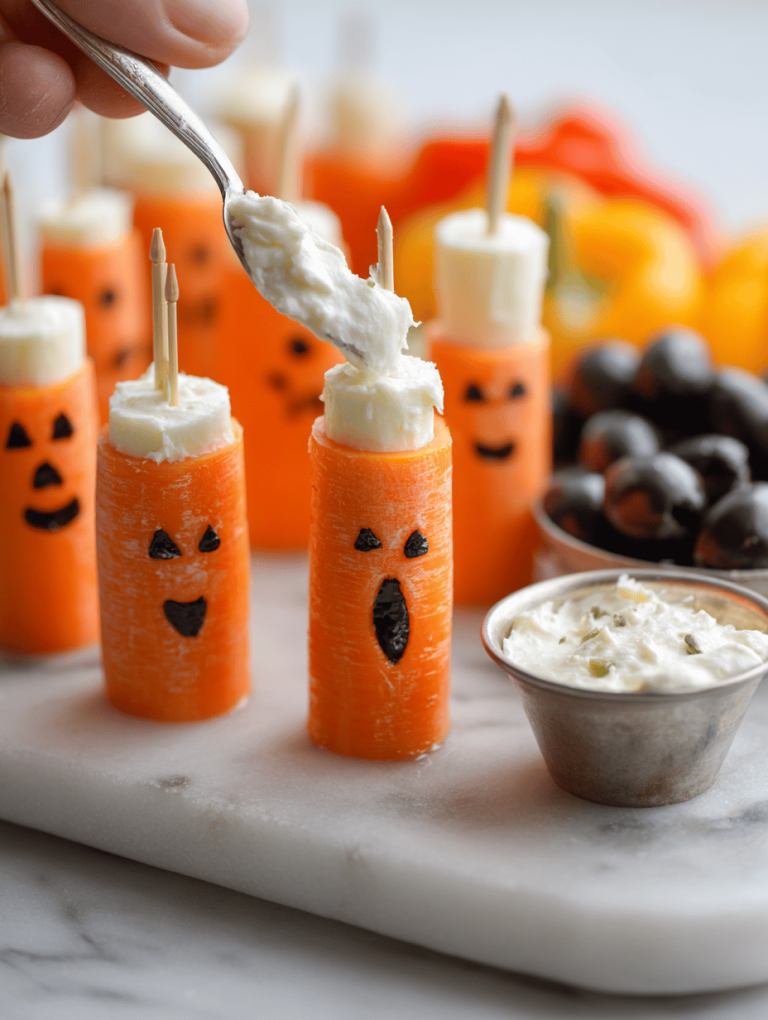 How to Make a Spooky but Simple Halloween Ghost Veggie Platter That ...