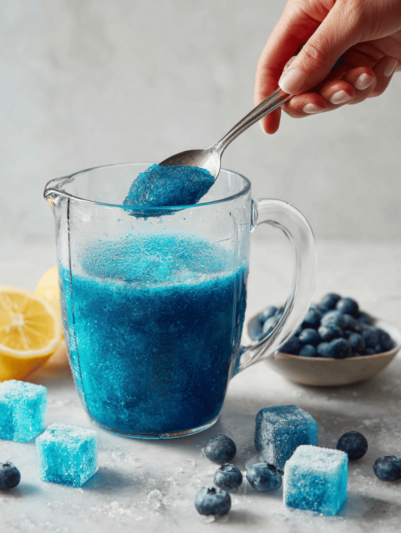 Bright Blue Bliss: The Everything-You-Need Blueberry Slushie